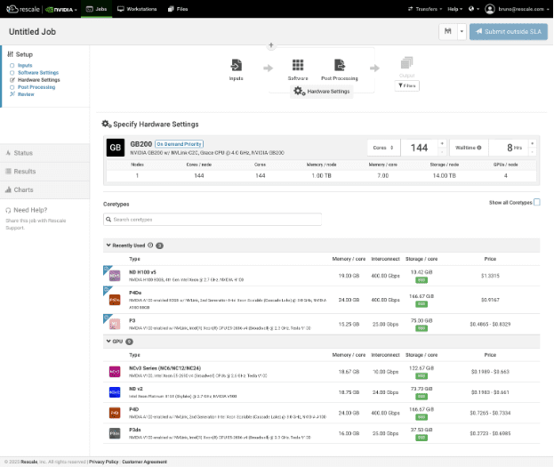 CAE Hub Powered By NVIDIA - Rescale